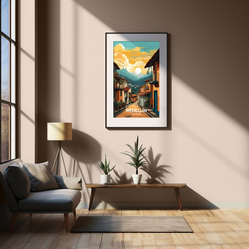 Medellin Travel Poster, Medellin Wall Art Poster, South America Travel ...