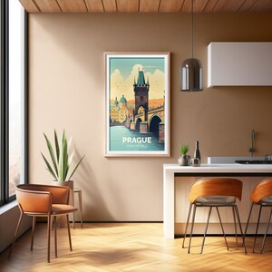 Prague Travel Poster Prague Travel Print Prague Poster Wall Art Czech ...