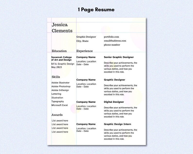 Creative Resume Template | Modern Resume Template | ATS Friendly Resume ...