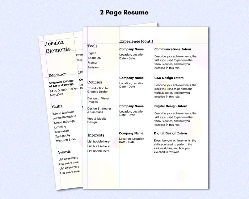 Creative Resume Template | Modern Resume Template | ATS Friendly Resume ...