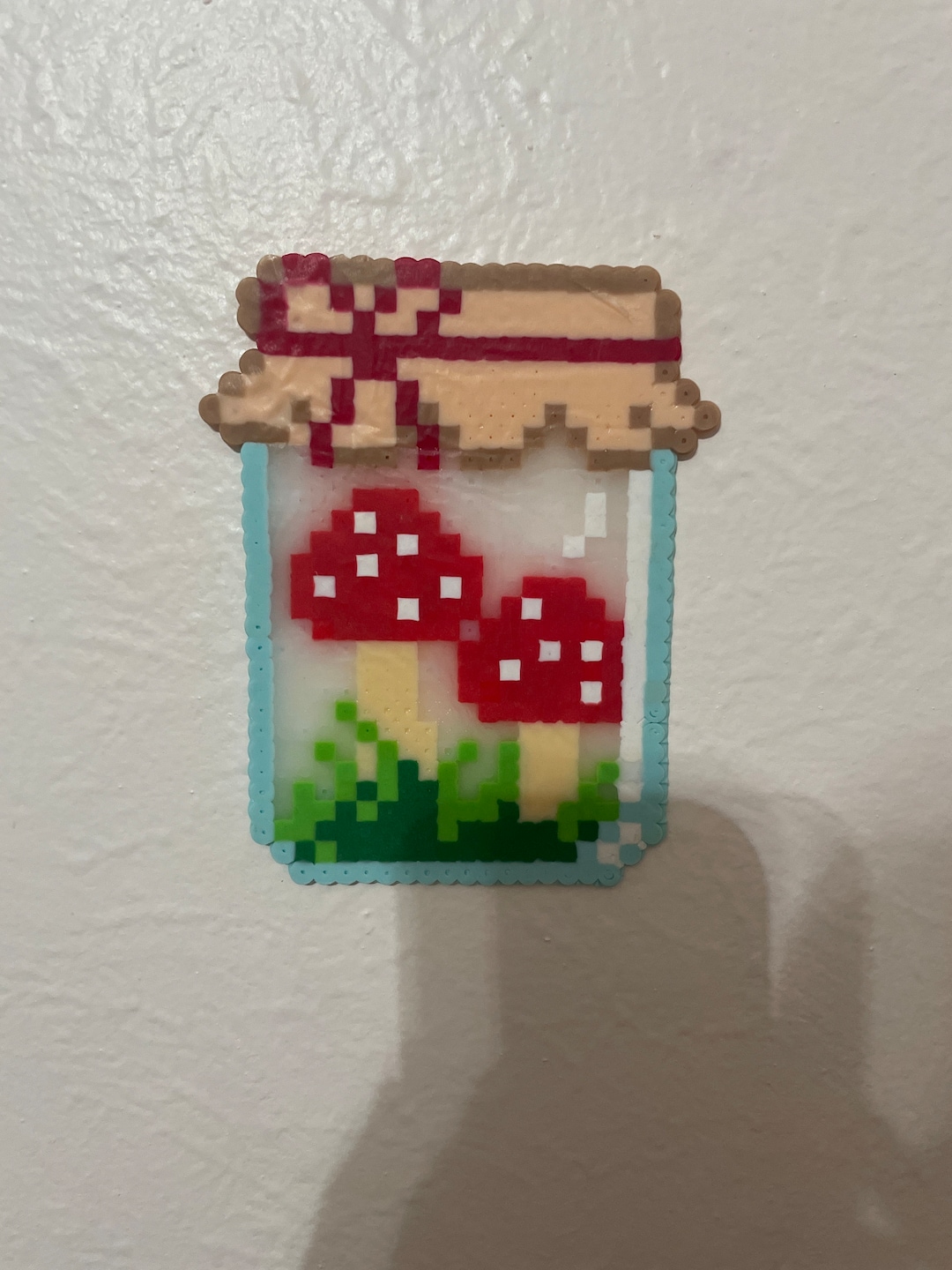 Fuse Bead Design Mushrooms in Jar - Etsy
