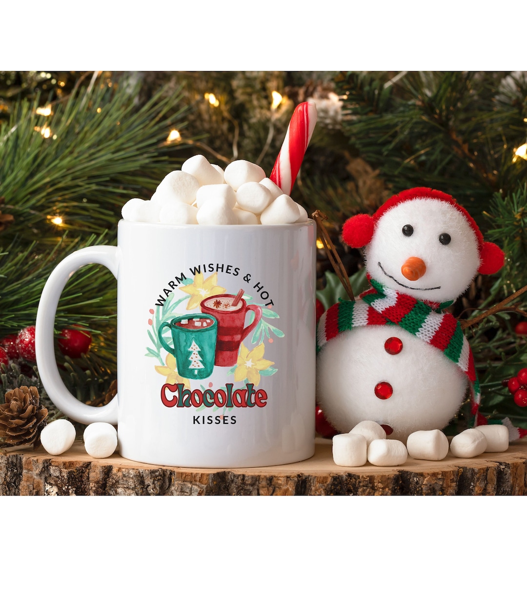 Hot Chocolate Mug, Christmas Mugs, Merry Christmas Mug, Holiday Mug ...