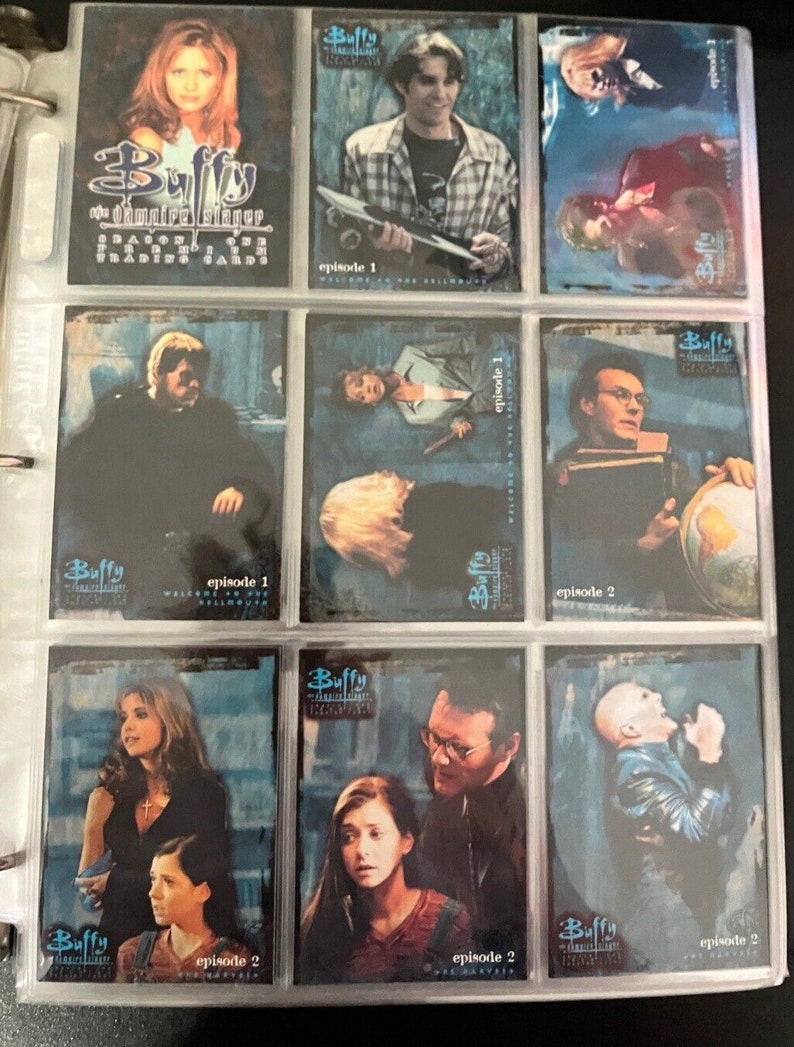 Buffy the Vampire Slayer Binder - Season 1, 2 & 3 Base Cards - 54 ...