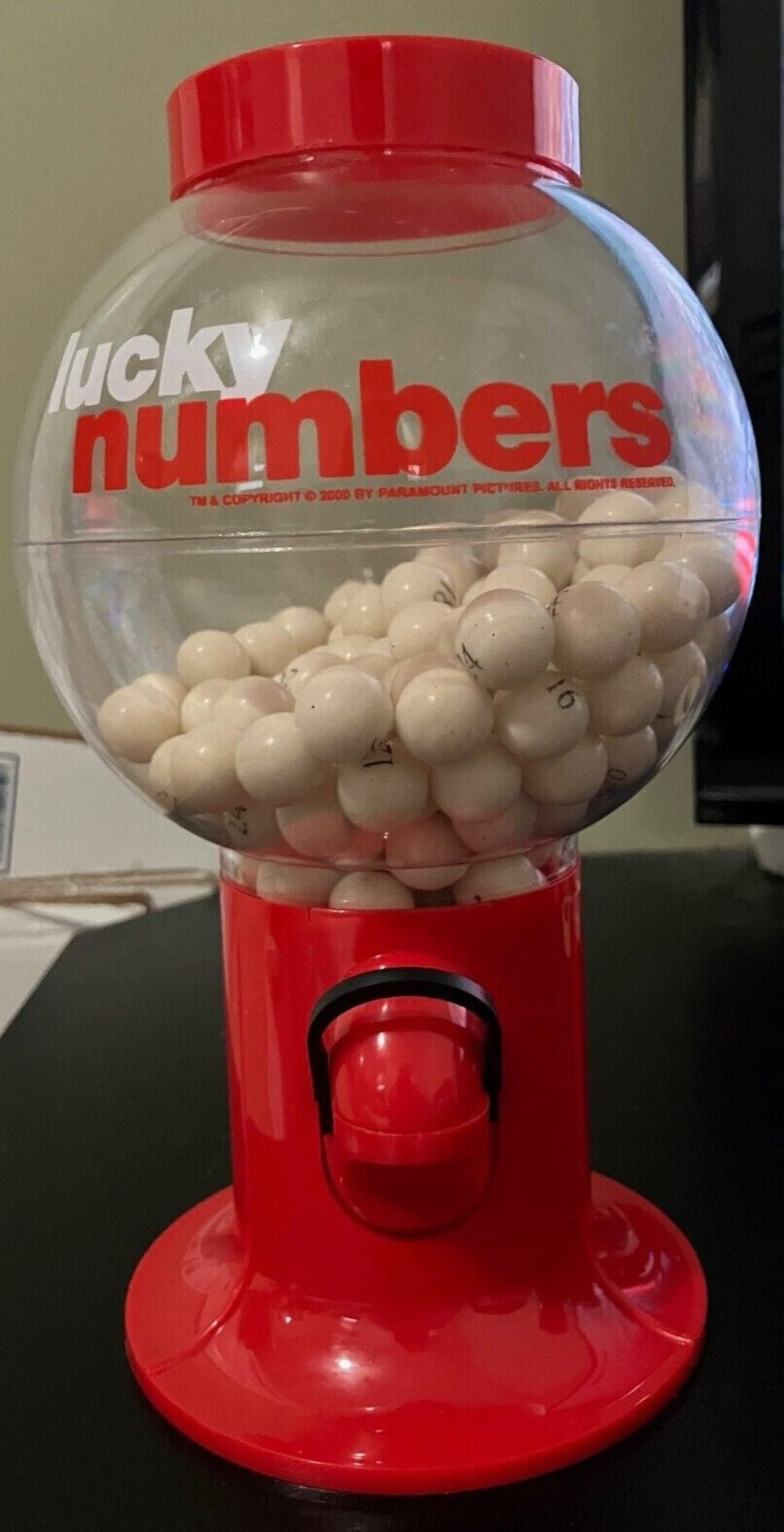 Lucky Numbers Gumball Machine - 2000 Movie Promo Item - Etsy