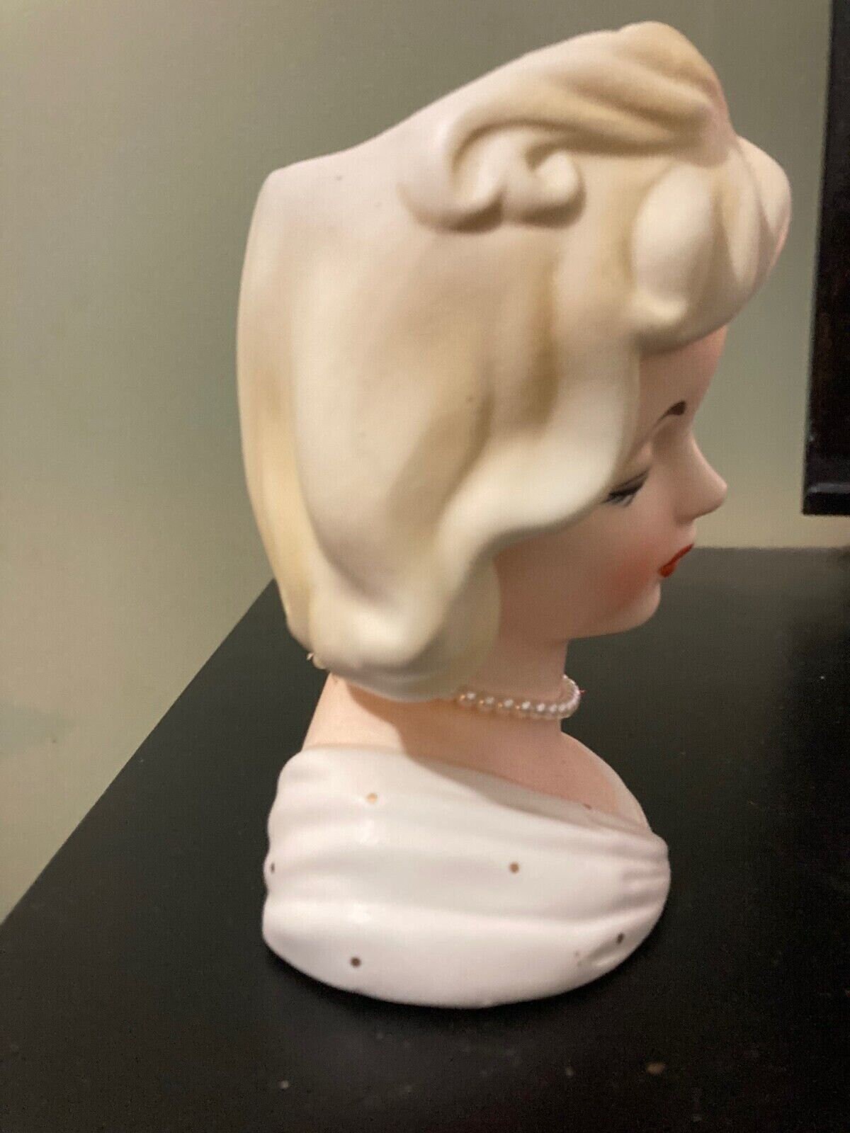 Vintage 1950s Napco Lady Head Vase C5716 Blonde Hair & Pearls - Etsy