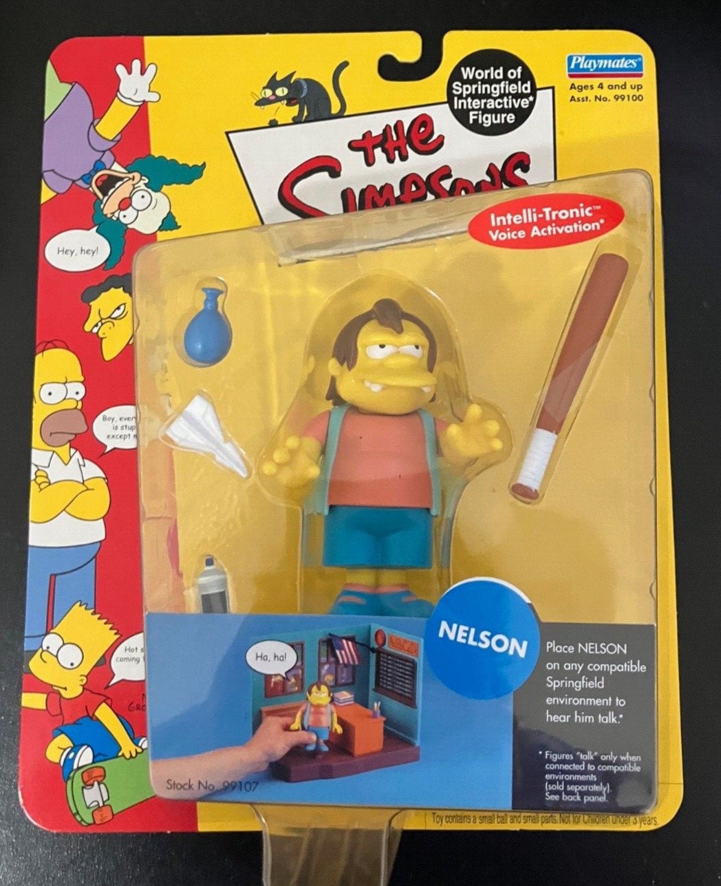 Playmates the Simpsons Nelson World of Springfield Figure Series 3 NIB ...