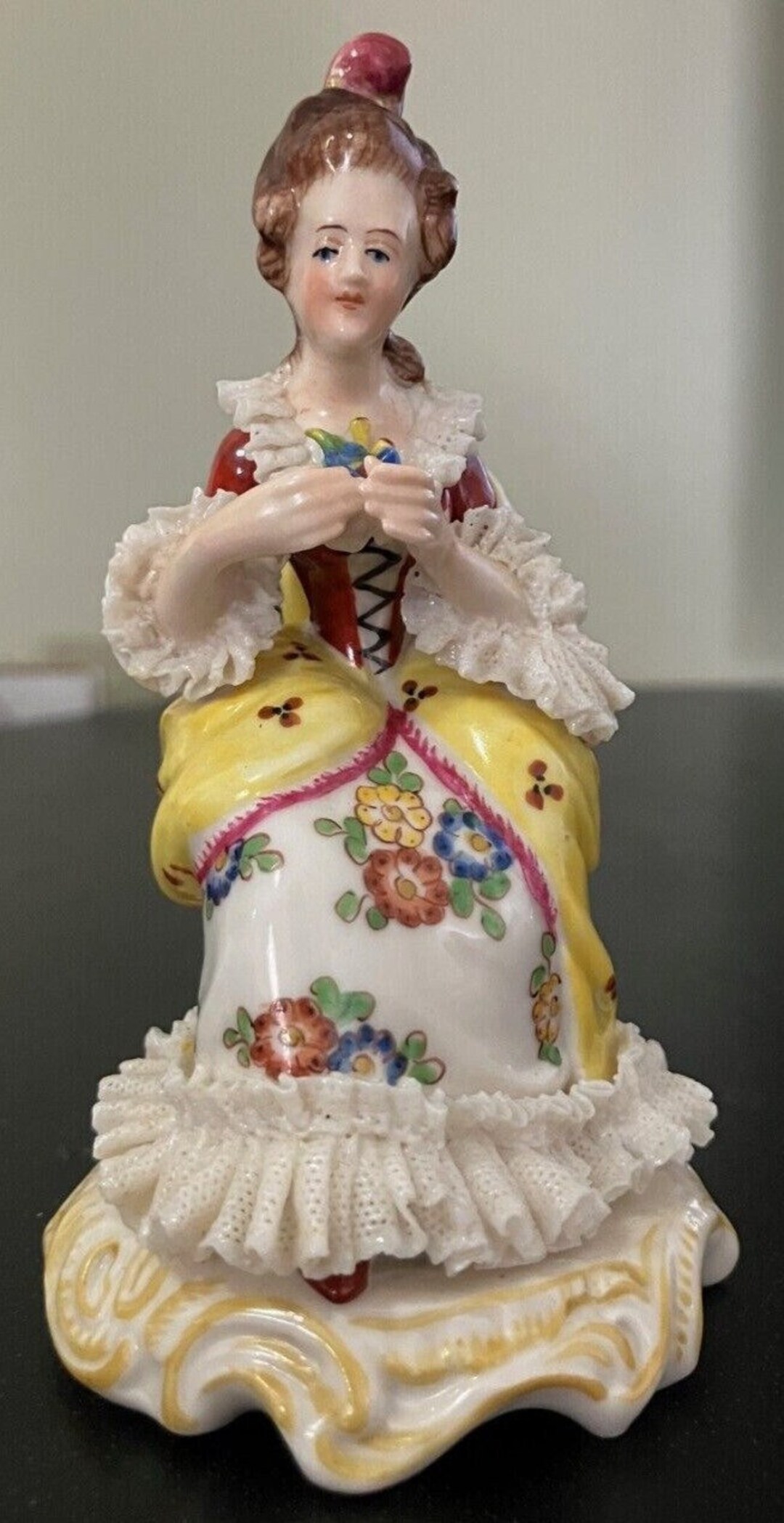 Aelteste Volkstedt Thuringia Lace Porcelain Elegant Lady Figurine - Etsy