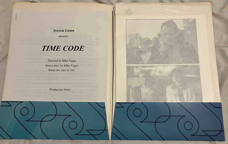 Time Code Press Kit 2000 Salma Hayek, Stellan Skarsgård, Jeanne Tripplehorn - Etsy
