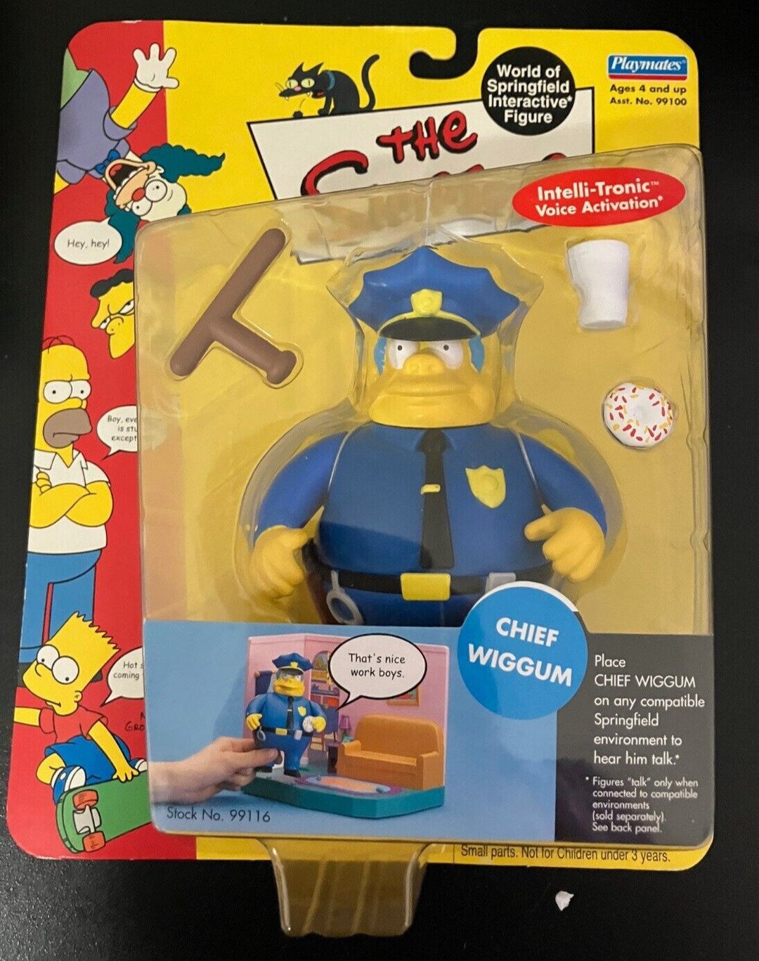 Playmates the Simpsons Chief Wiggum World of Springfield Figure Series ...