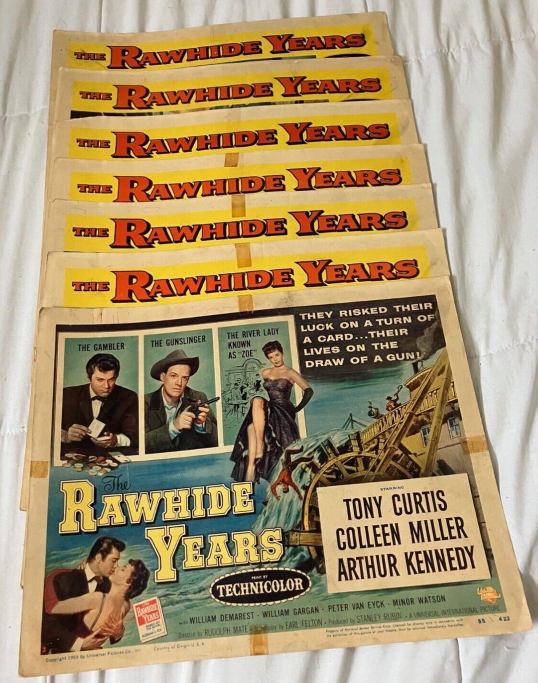 7 Lobby Cards for the Rawhide Years Tony Curtis - Etsy