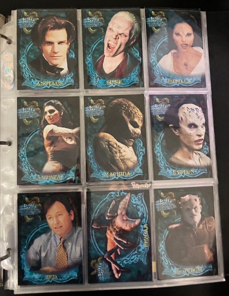 Buffy the Vampire Slayer Binder - Season 1, 2 & 3 Base Cards - 54 ...