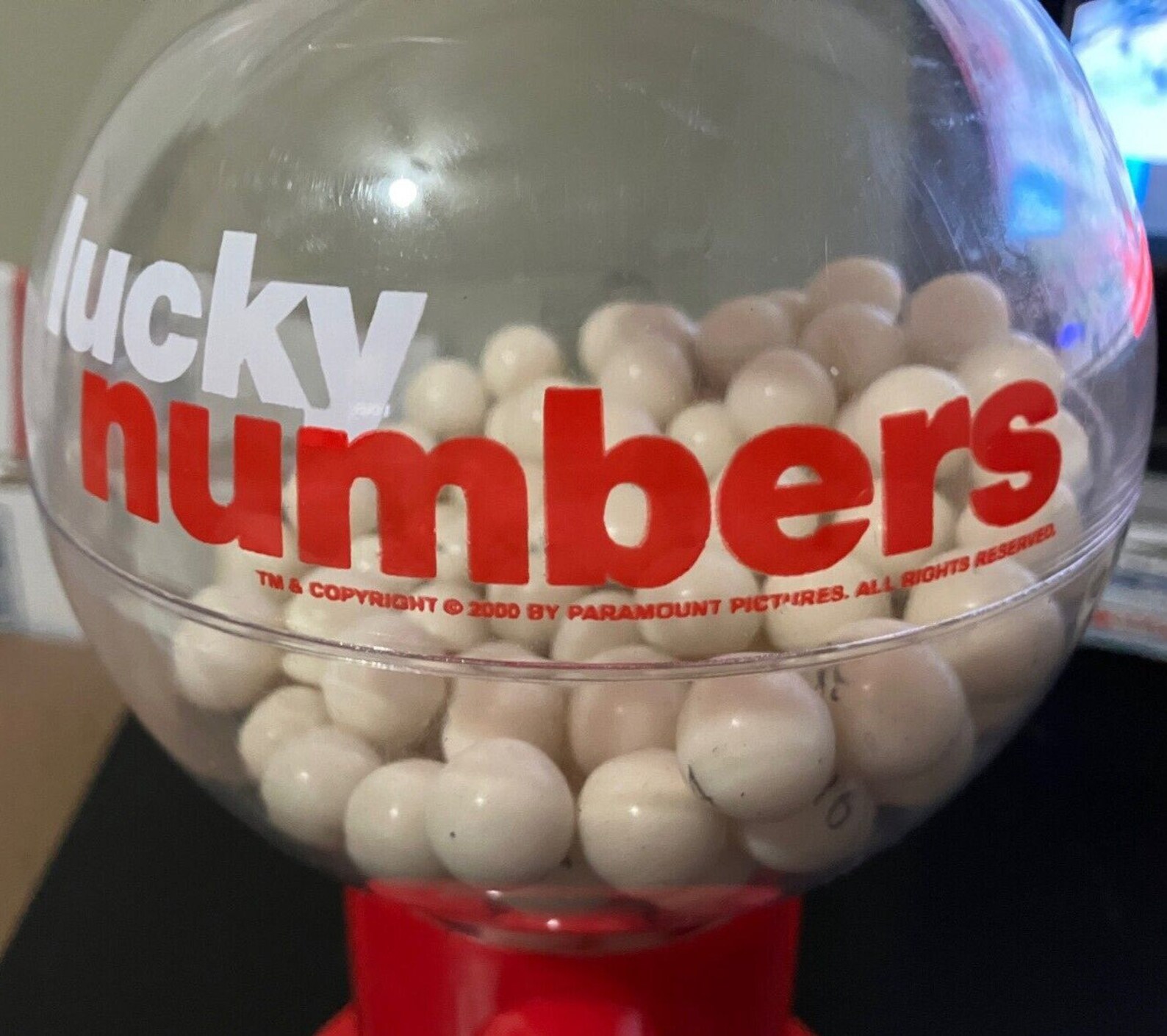 Lucky Numbers Gumball Machine - 2000 Movie Promo Item - Etsy