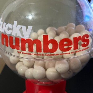 Lucky Numbers Gumball Machine - 2000 Movie Promo Item - Etsy