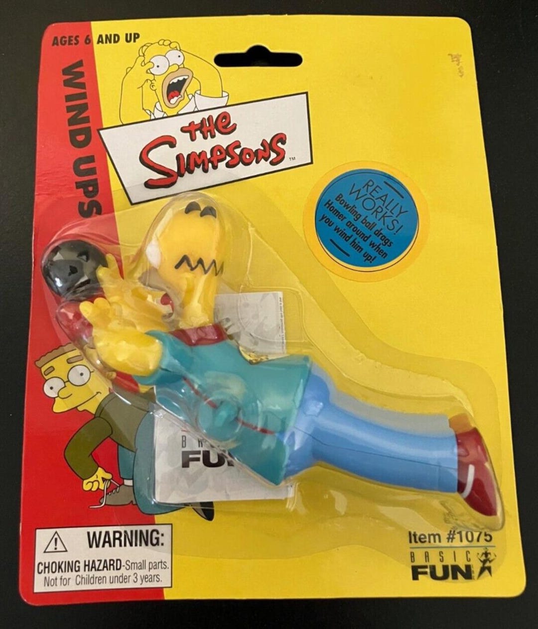 Vintage the Simpsons Windups – Bowling Homer Simpson – 2002- Sealed ...