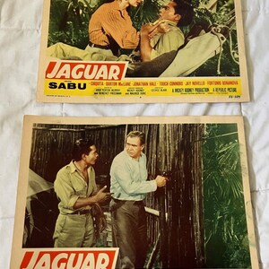 Complete Set of 8 Lobby Cards for Jaguar Starring Sabu - 1956 - Etsy