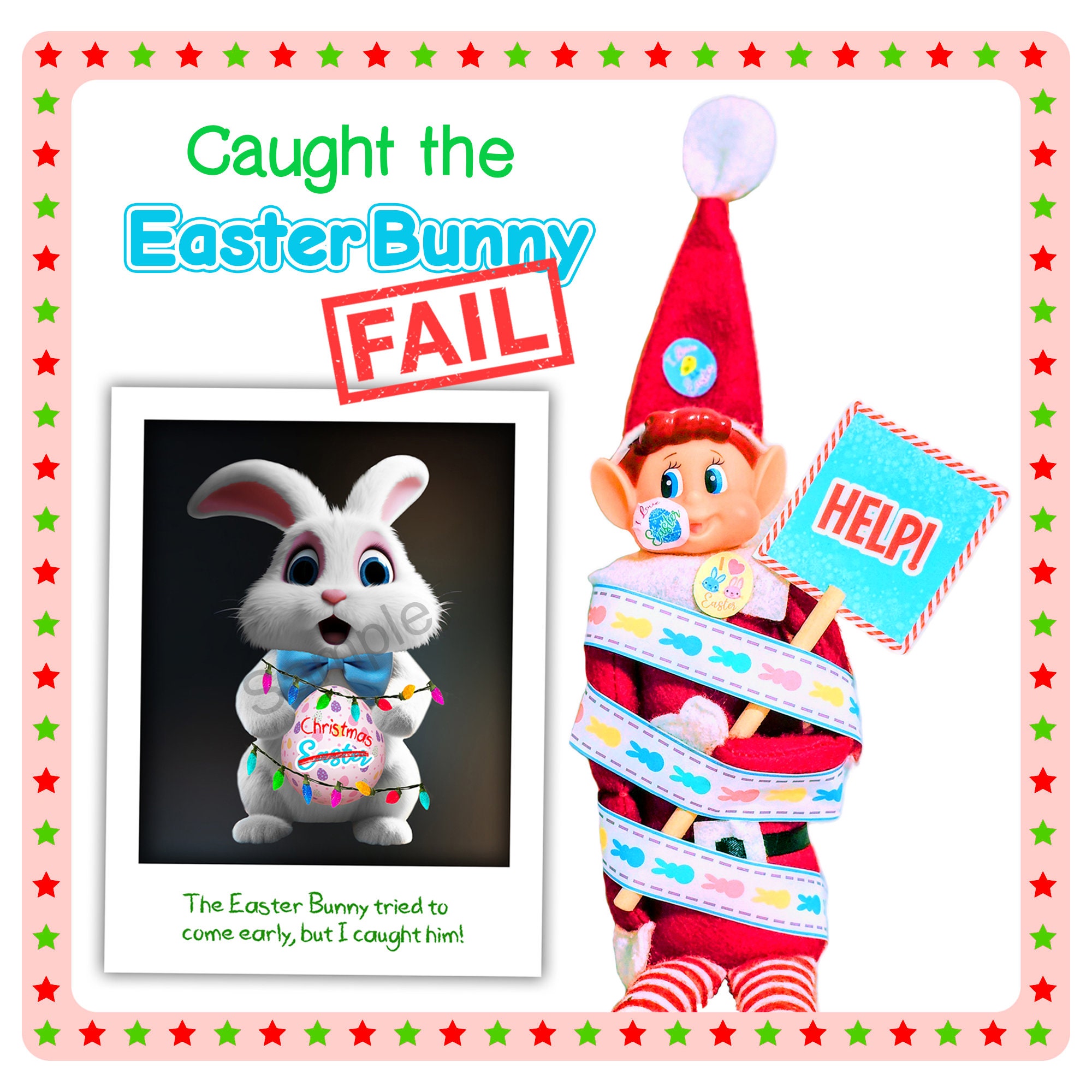 2023 New Original Elf Prop! Easter Bunny Elf Digital Prop, Elf ...