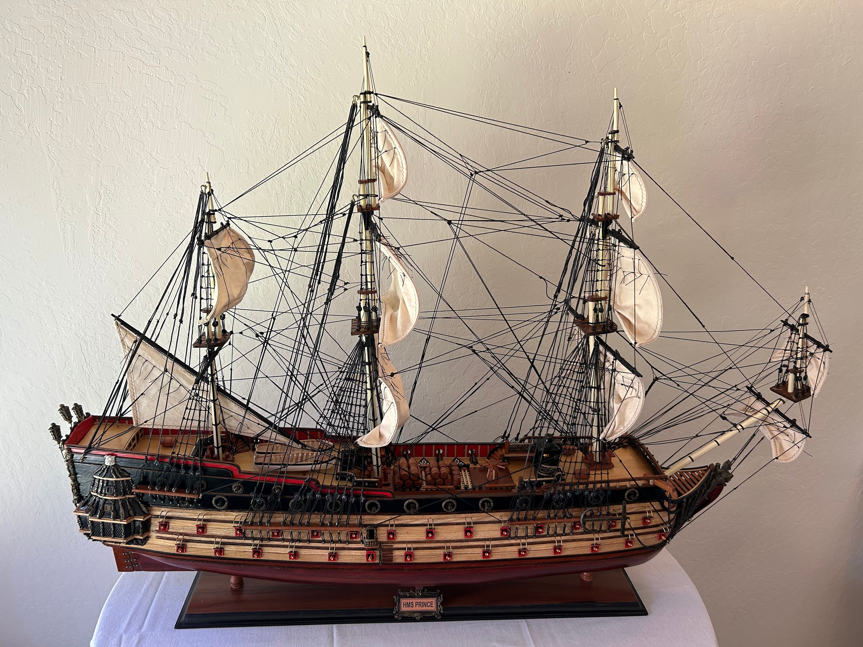 HMS Prince Historical Craft Model Ship - Etsy