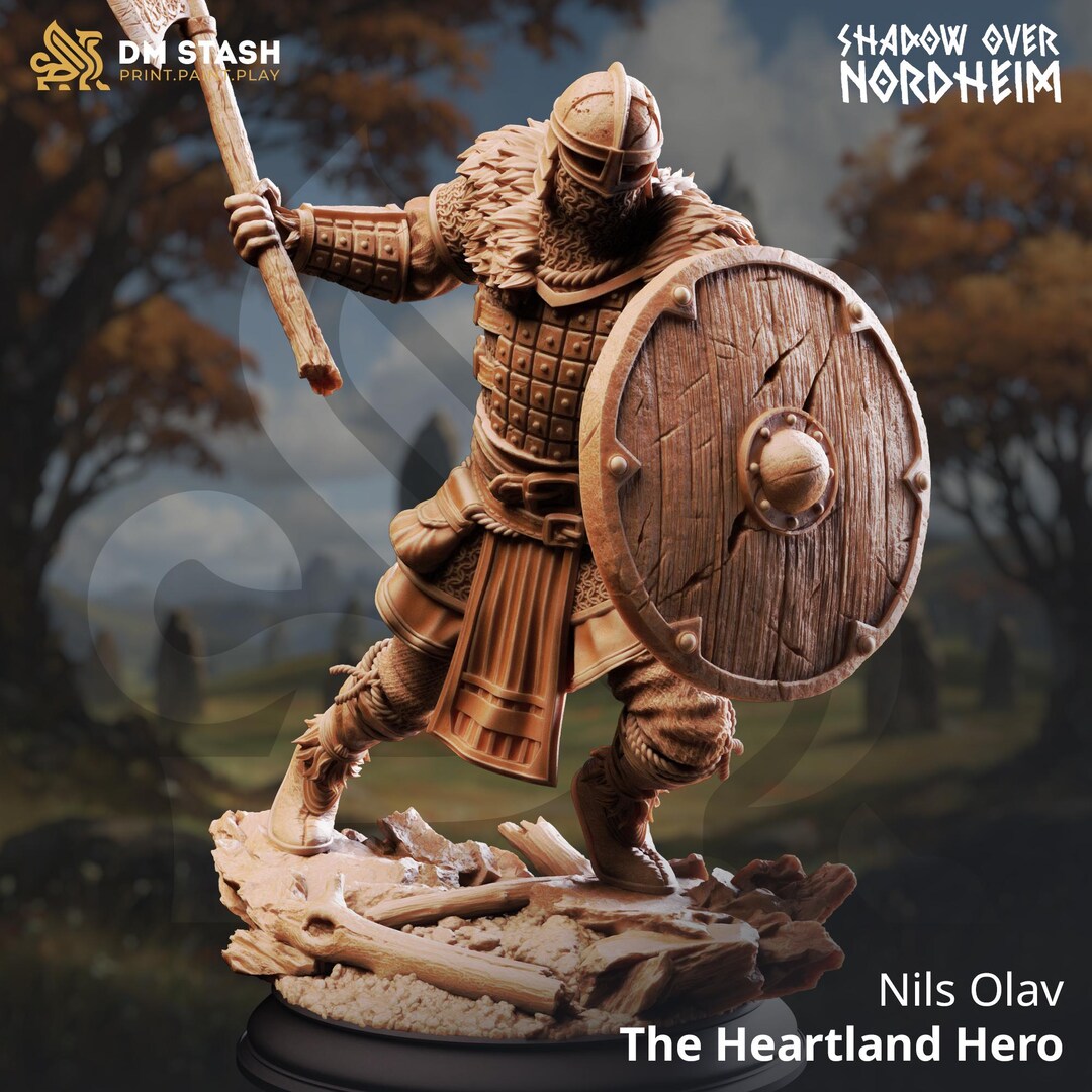 Nils Olav – the Heartland Hero | 32mm Resin Miniature Dnd Pathfinder ...