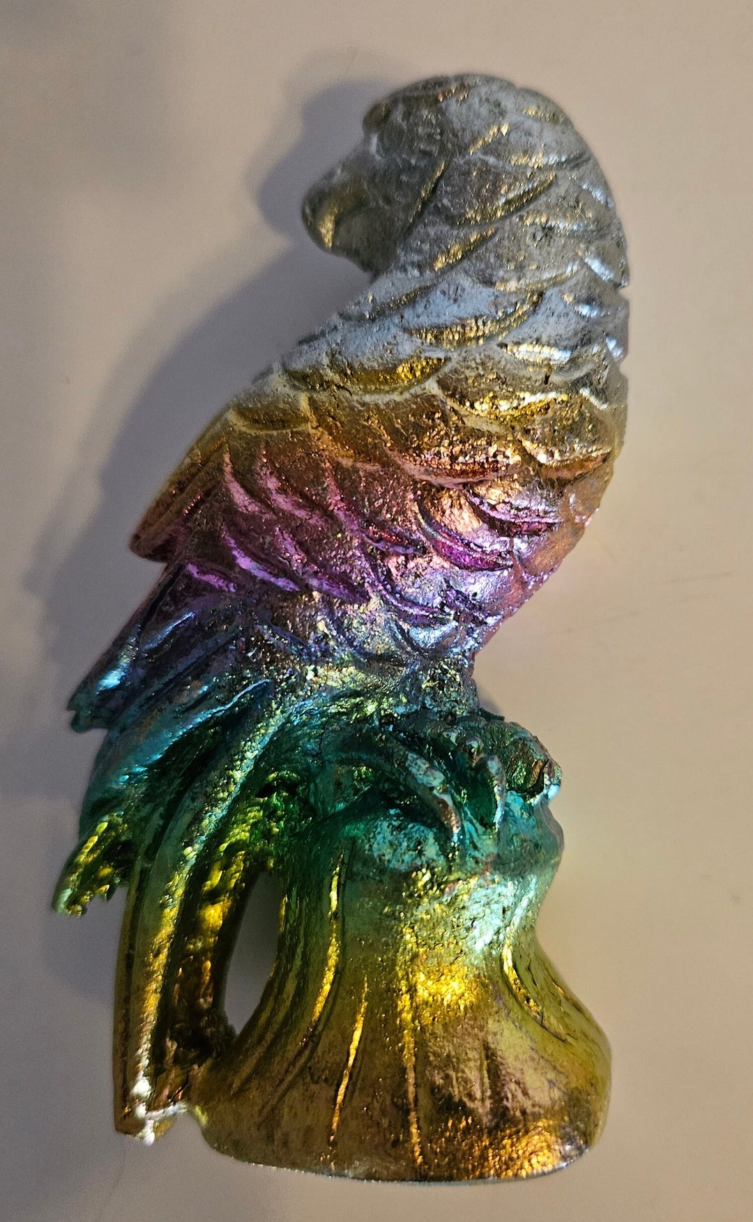 Beautiful Bismuth Parrot Quality Made by the Bismuth Smith. This Statue ...