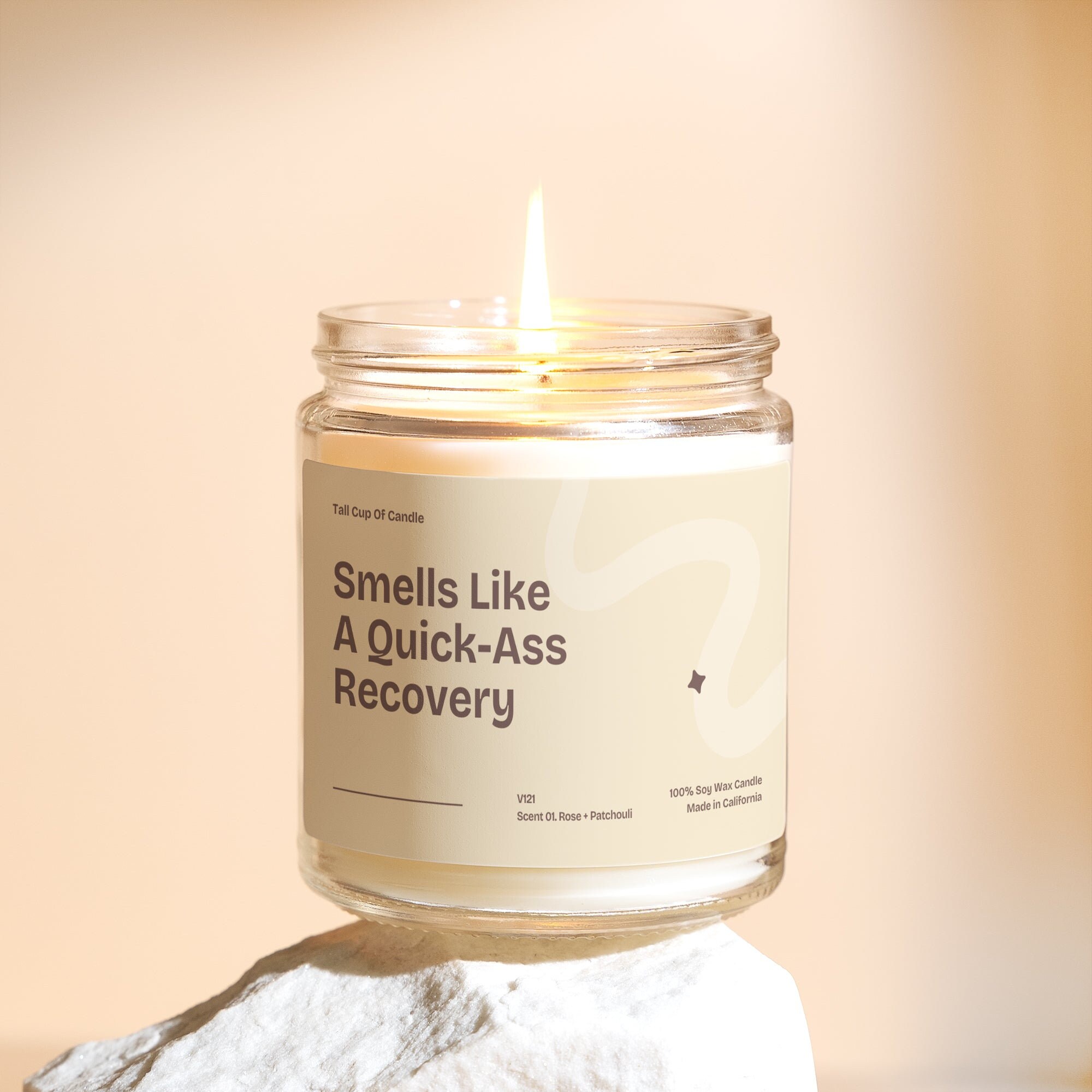Injury Recovery Gift Funny Candle Get Well Soon Basket Hysterectomy ...