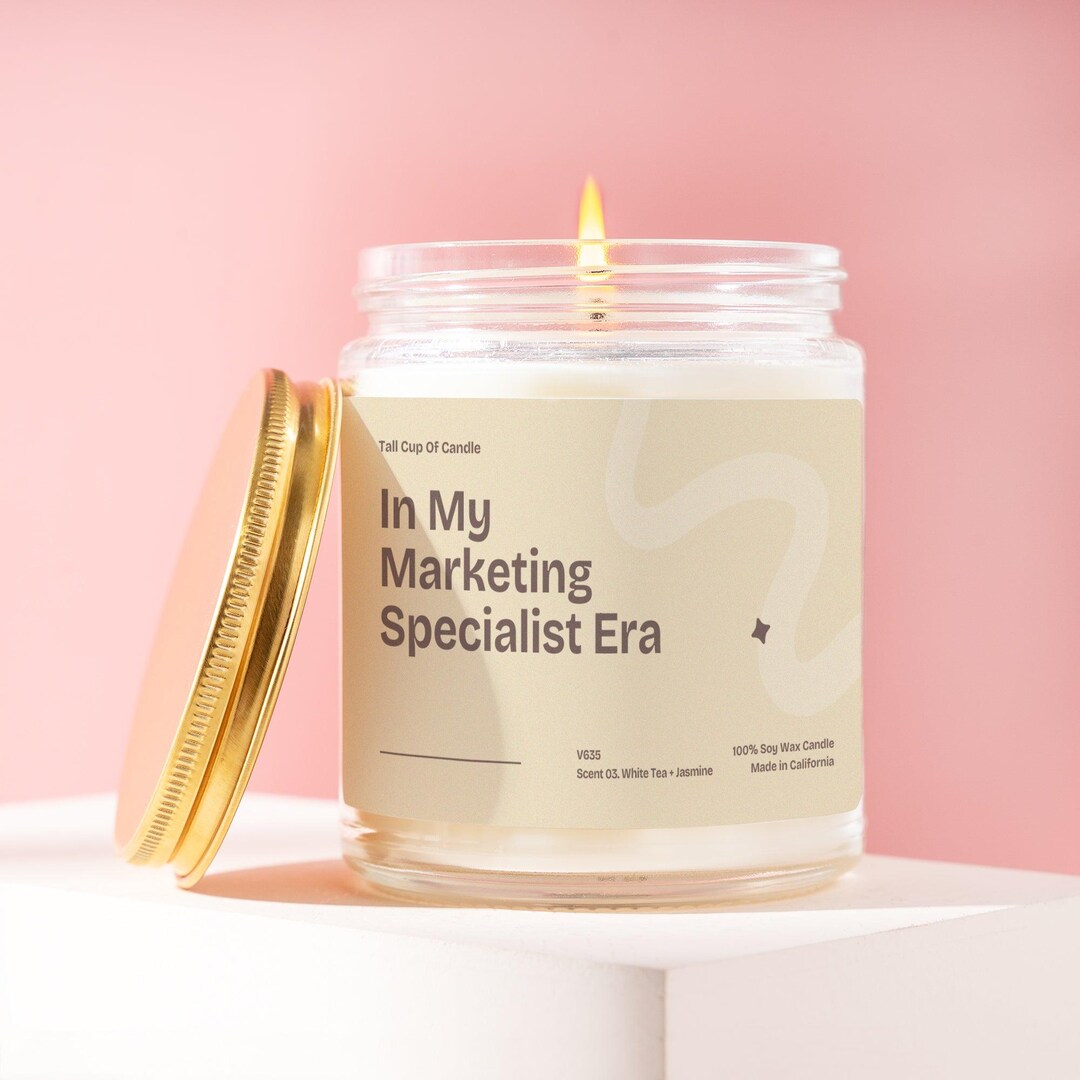 Marketing Specialist Gift Candle Funny Media Gift Quirky Advertising ...