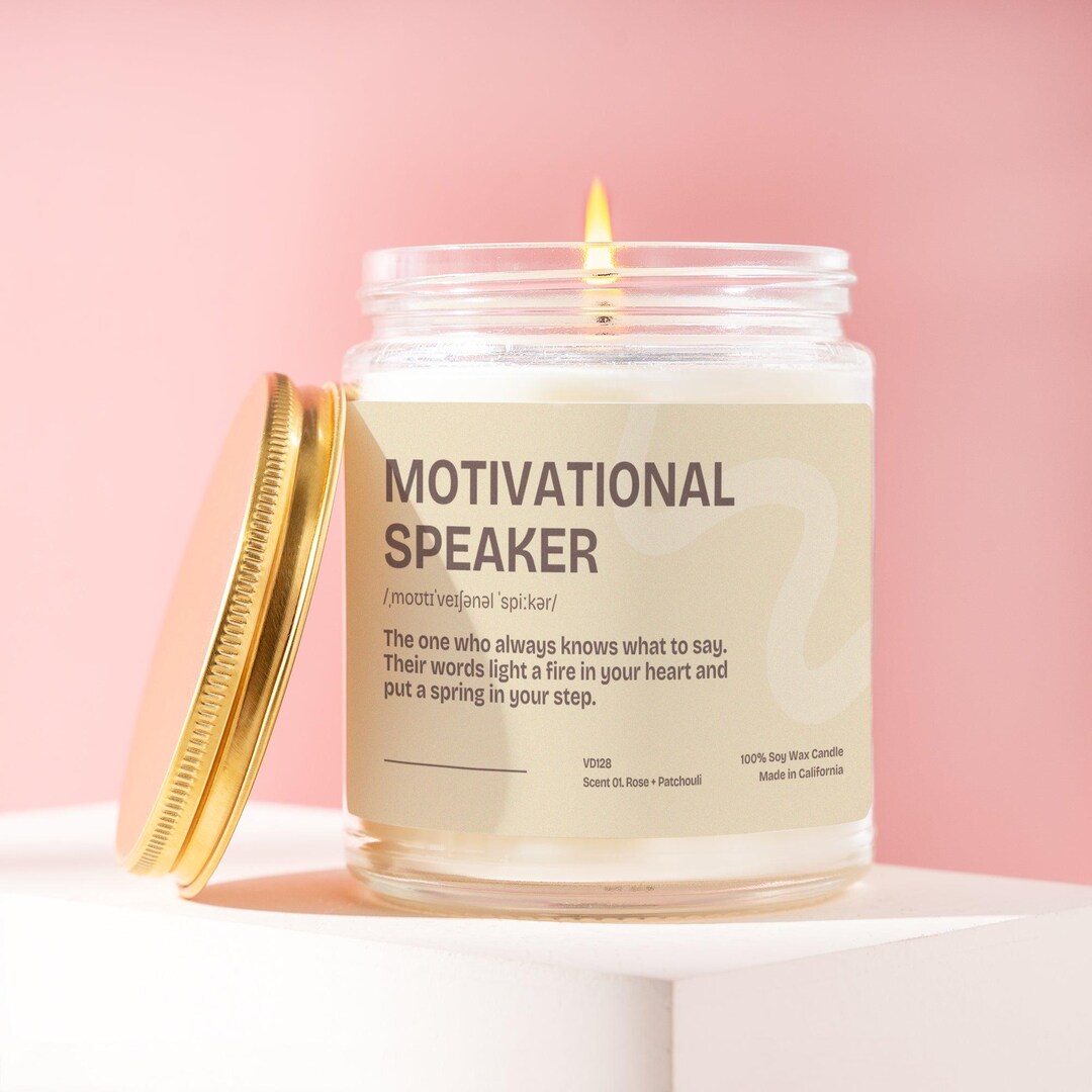 Motivational Speaker Gift Funny Definition Candle Thoughtful Candle for ...
