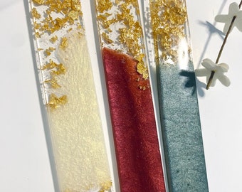 Custom Handmade Resin Blue Geode Bookmark | Handmade Gift | Book ...