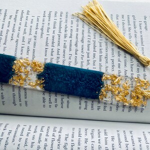 Custom Handmade Resin Blue Geode Bookmark | Handmade Gift | Book ...