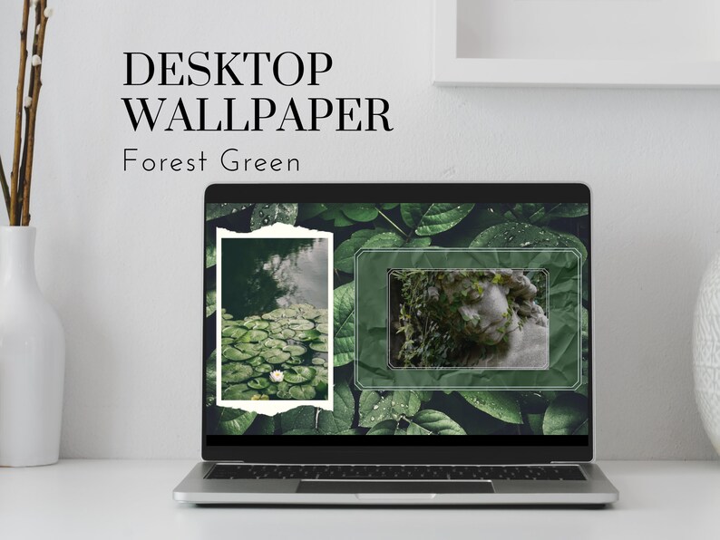 Forest Green Desktop Wallpaper - Etsy
