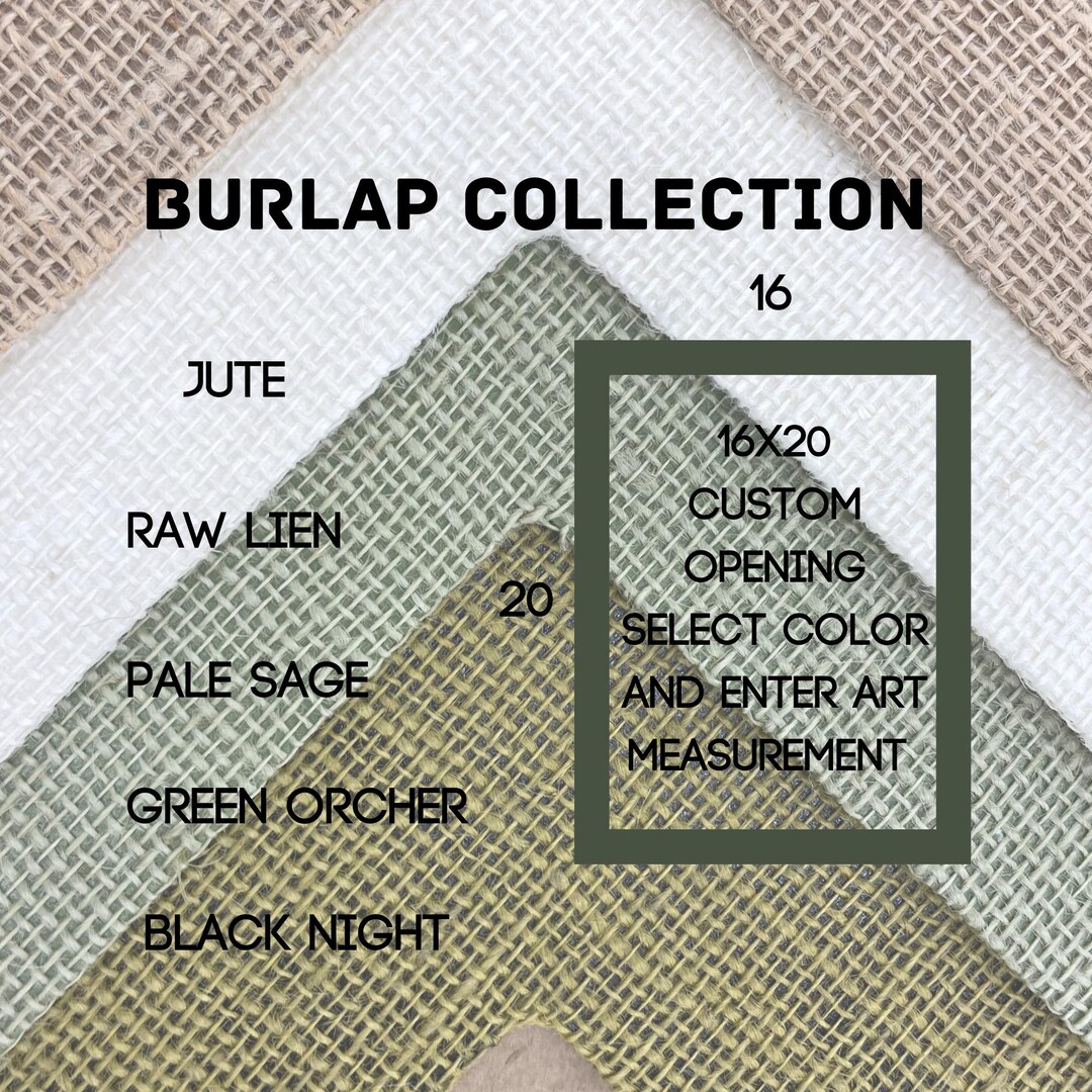 16x20 Premium Burlap Mat Collection - Etsy