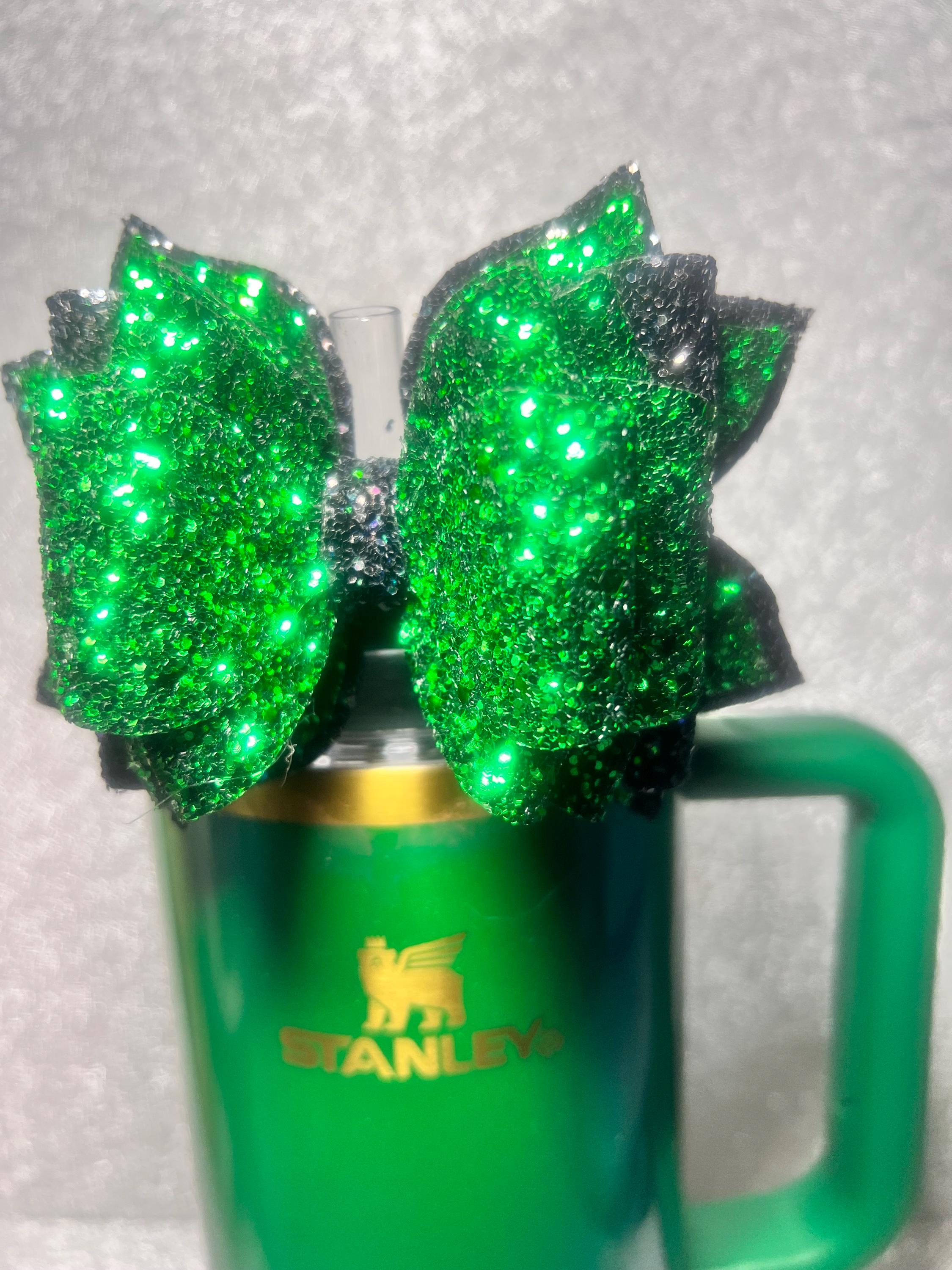 Elphaba Glitter Stanley Cup Straw Bow - Etsy