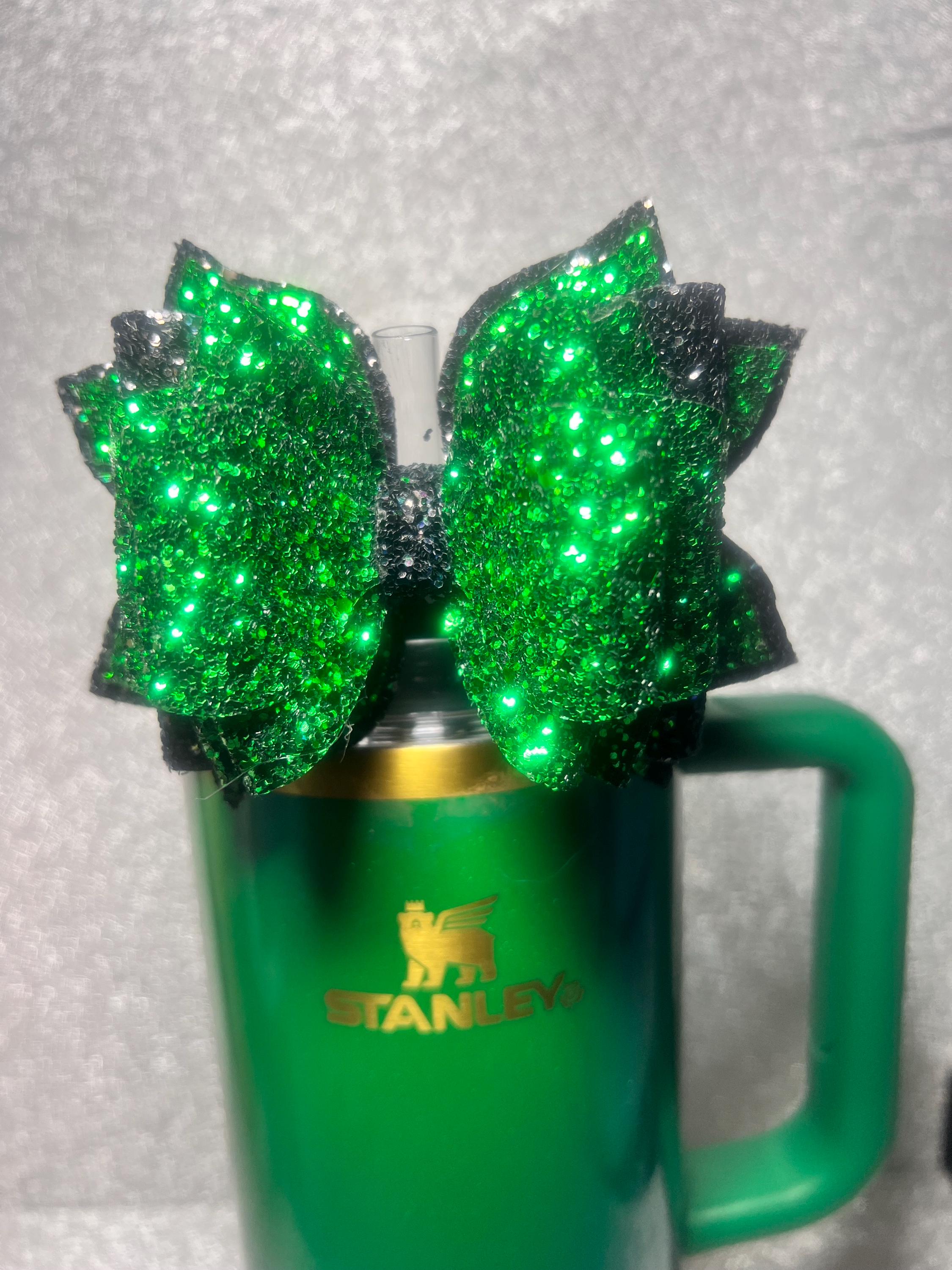 Elphaba Glitter Stanley Cup Straw Bow - Etsy