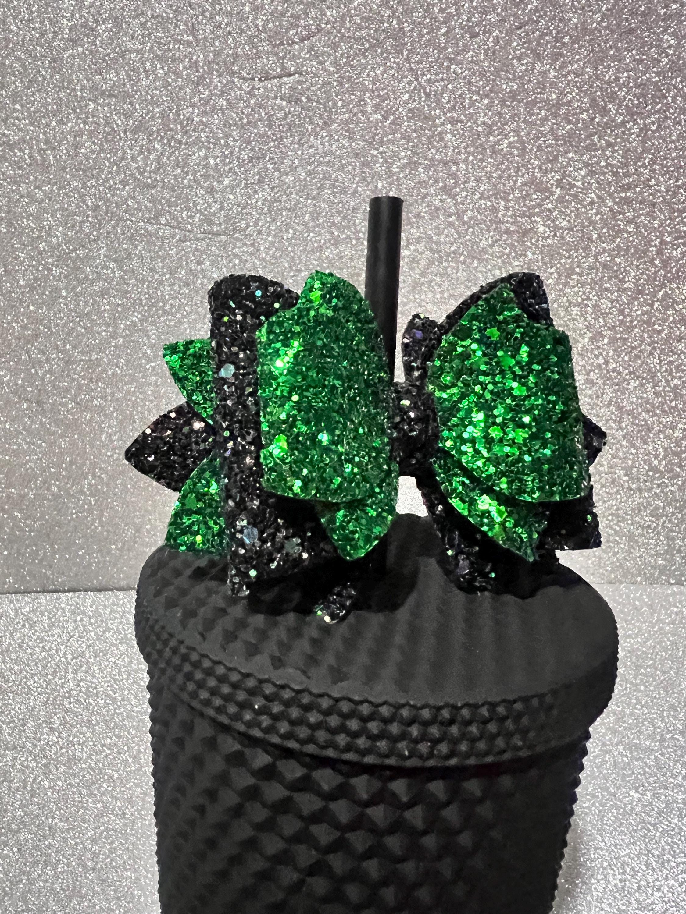 Elphaba Glitter Stanley Cup Straw Bow - Etsy
