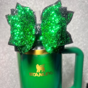 Elphaba Glitter Stanley Cup Straw Bow - Etsy
