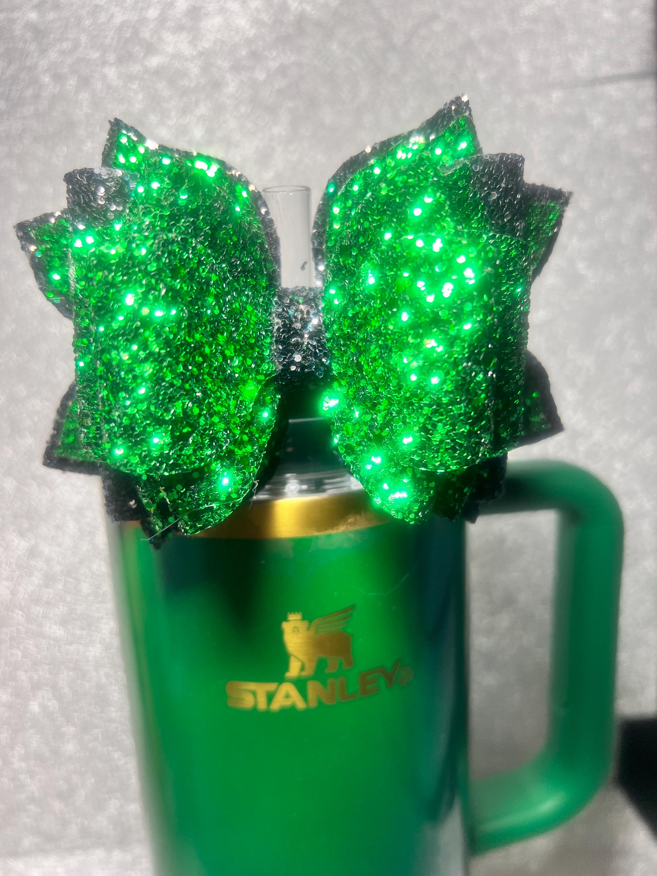 Elphaba Glitter Stanley Cup Straw Bow - Etsy