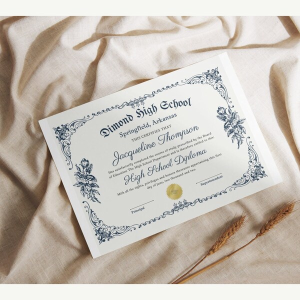 College Fake Diploma - Etsy