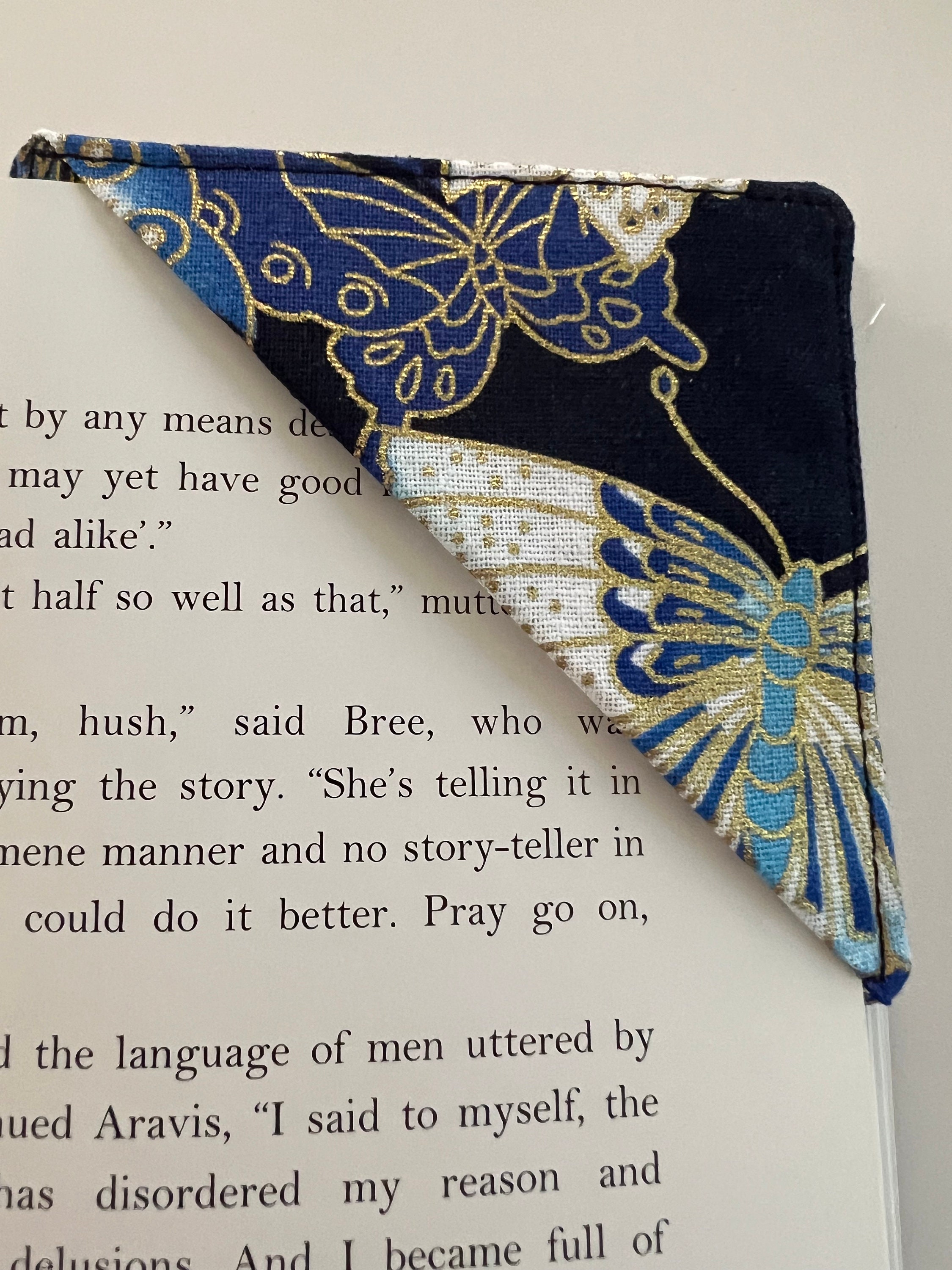 Fabric Corner Bookmark Japanese Style Beautifully Handcrafted for Book ...