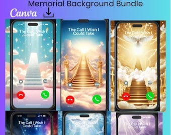 Memorial Phone Keychain CANVA EDITABLE TEMPLATE - Etsy