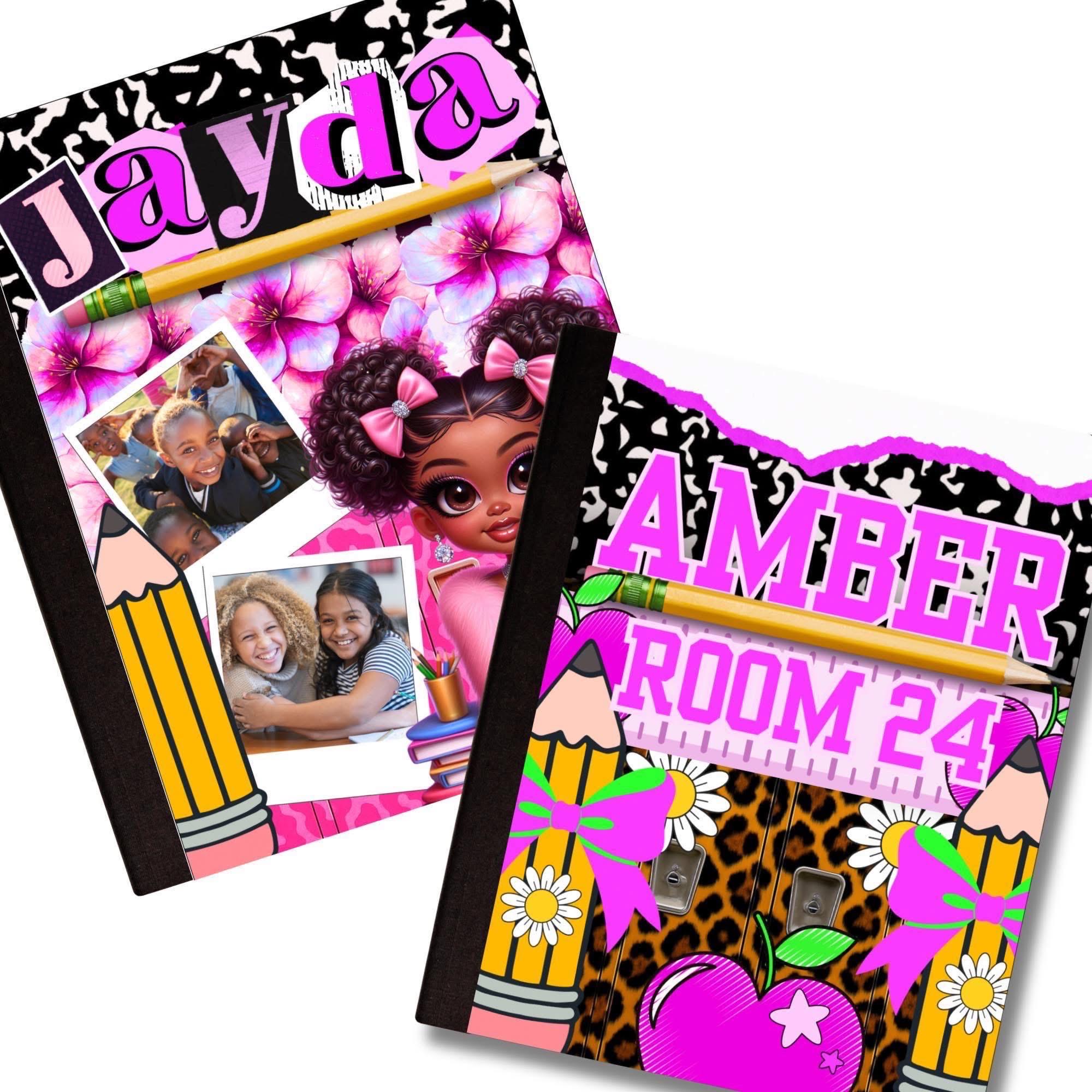 Editable Composition Notebook Covers: Back to School DIY (canva Pro ...