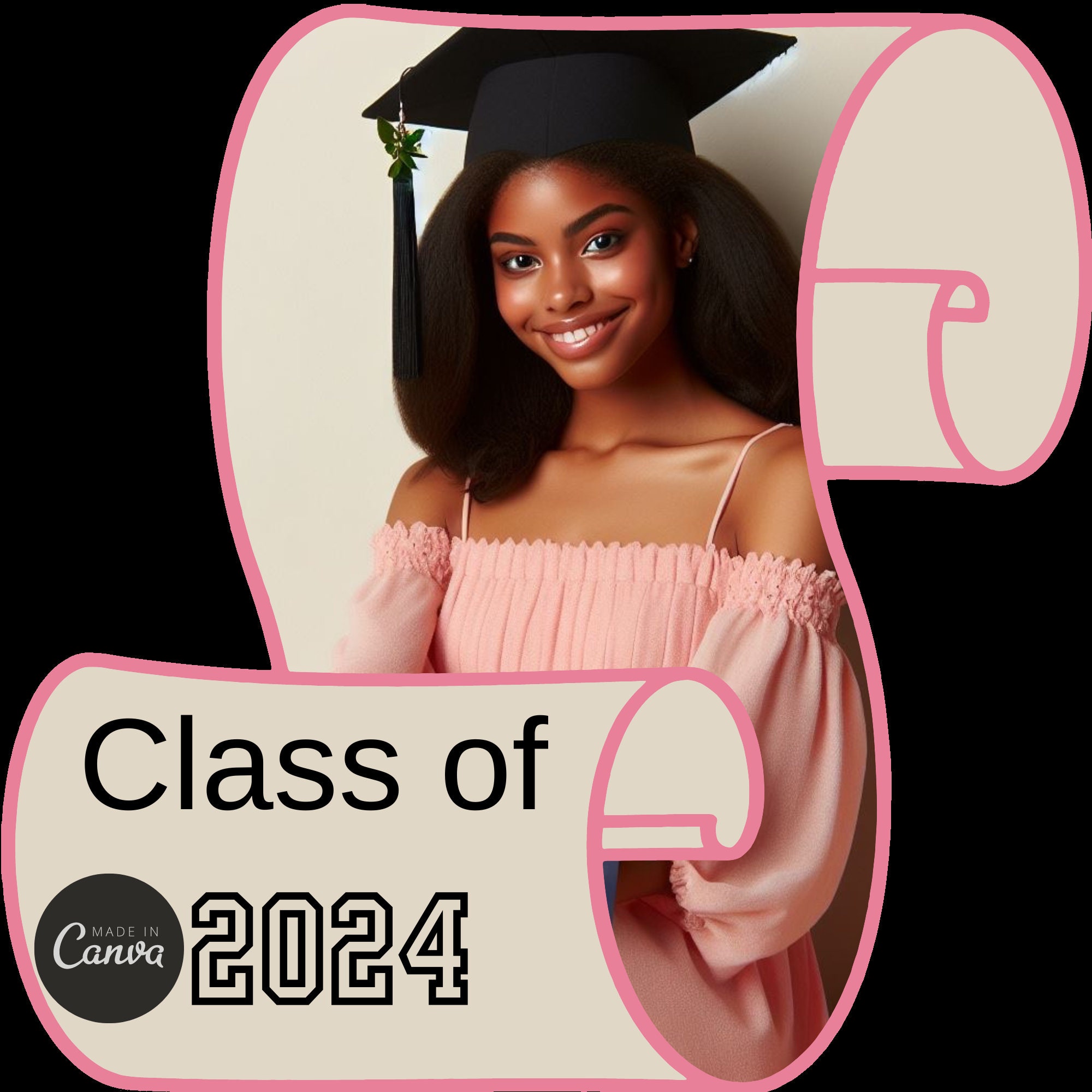 Scroll Fan BLANK Template, DIY Graduation Diploma Scroll Paddle Fan ...