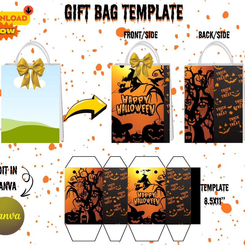 Loot Bag Template - Etsy
