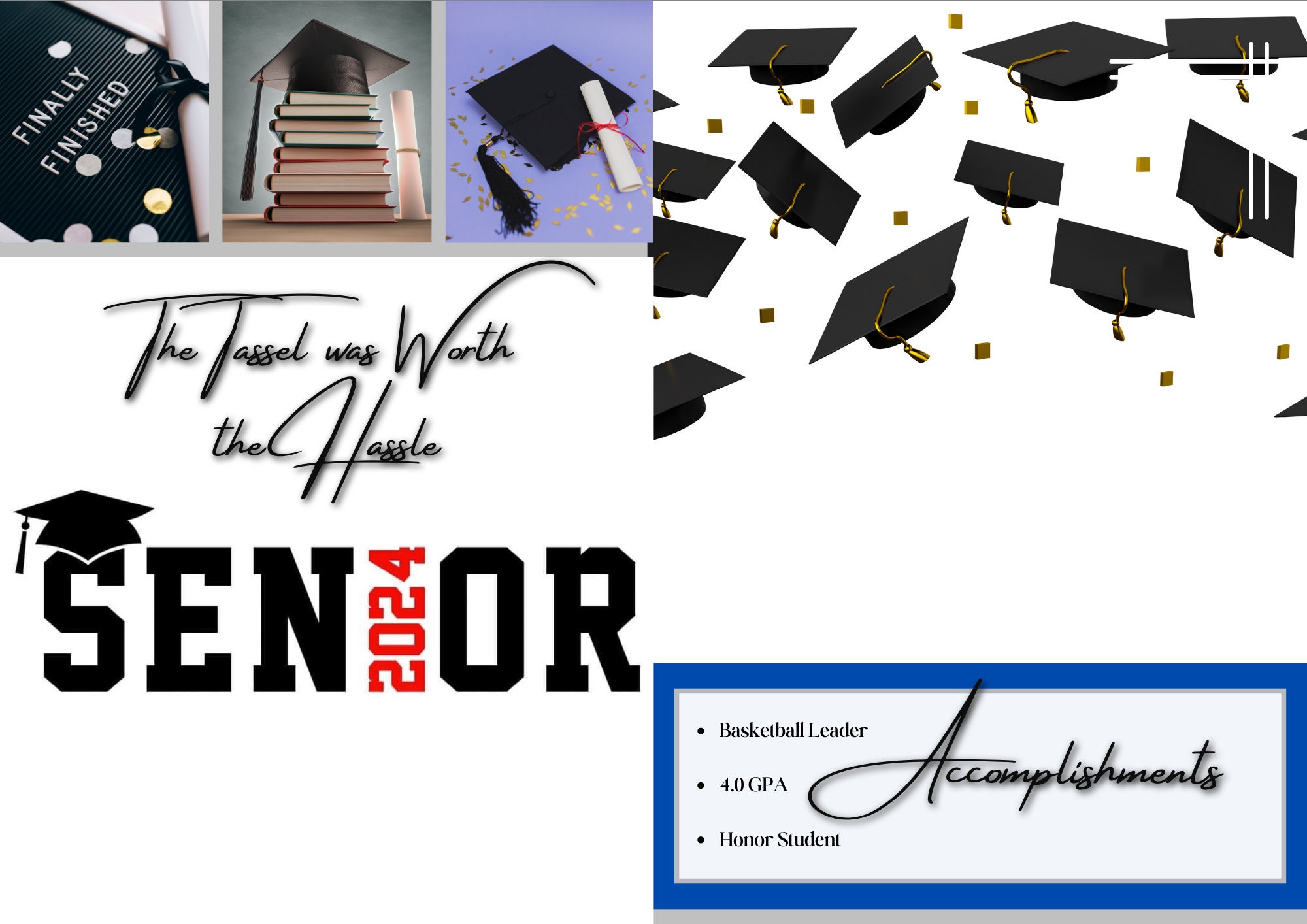 Graduation Digital Magazine Cover, Canva Template, Graduation ...