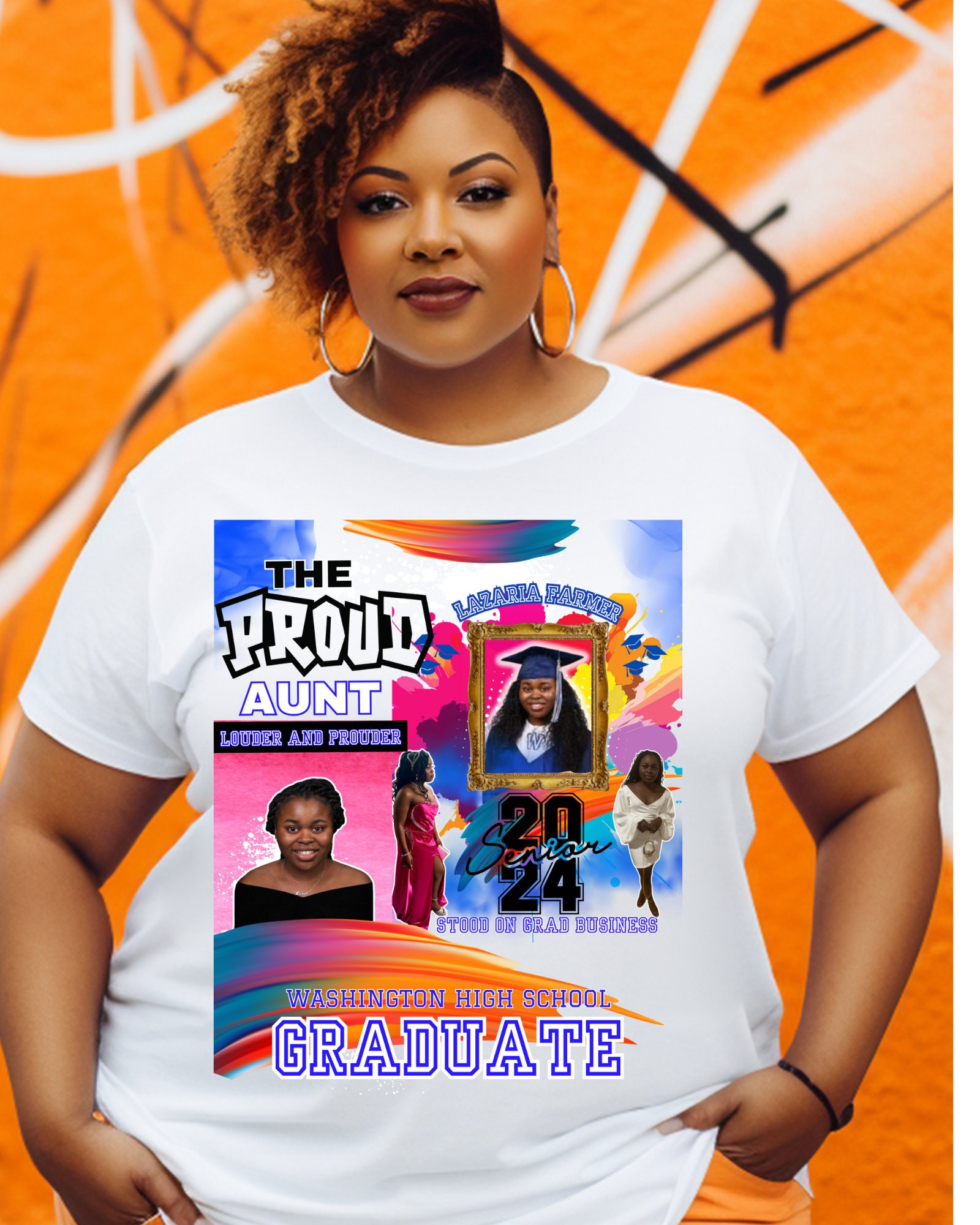 2024 Graduation T-shirt Design Template: Proud Family Canva Flyer ...