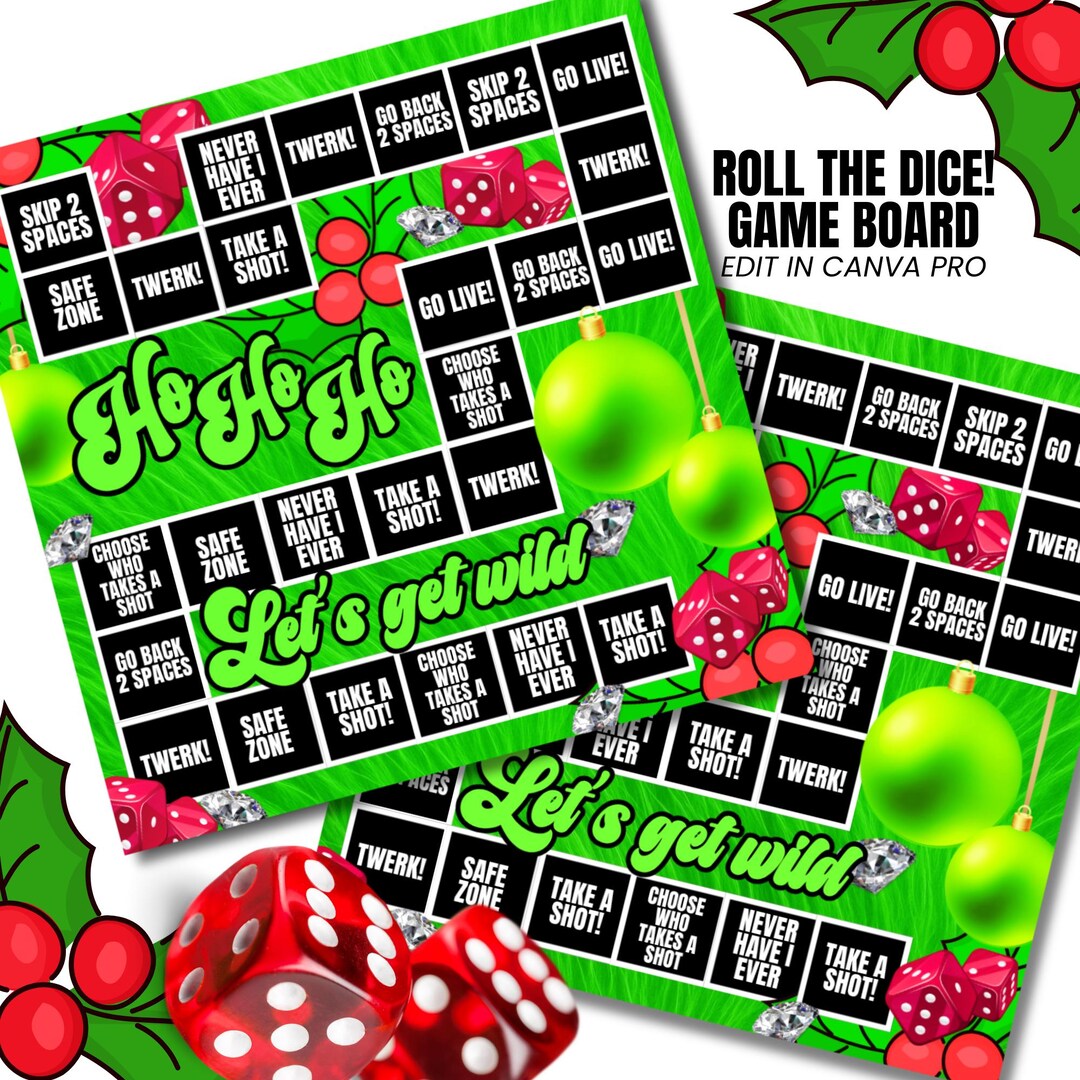 Editable Game Board Templates Bundle: DIY Party Games (canva Pro ...