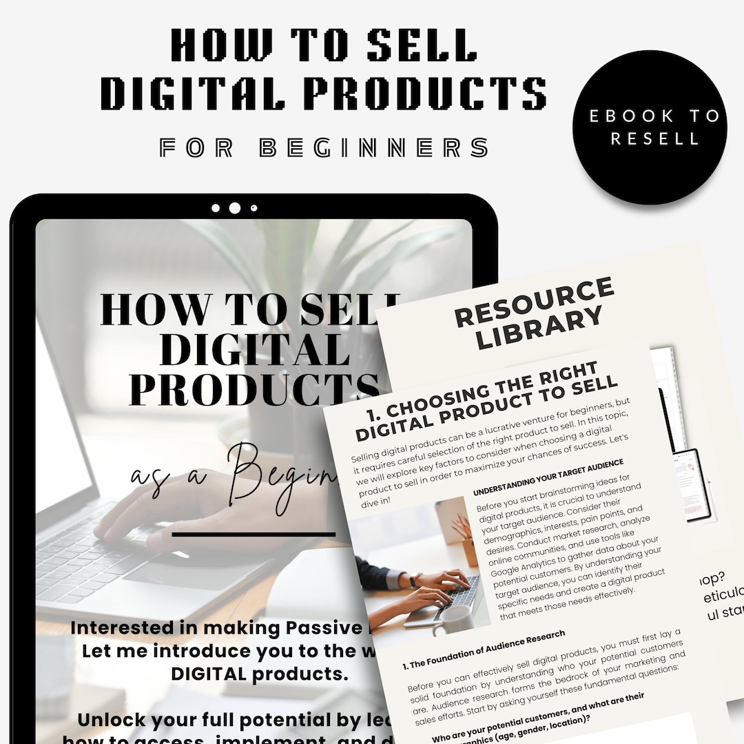 Digital Product Sales Guide for Beginners: Canva Ebook Template (PDF ...