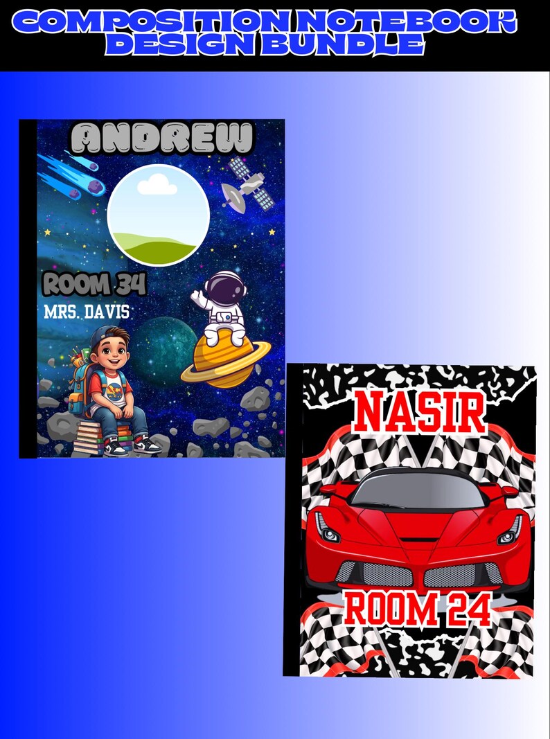 Editable Composition Book Covers| Notebook Makeover| Back to School ...