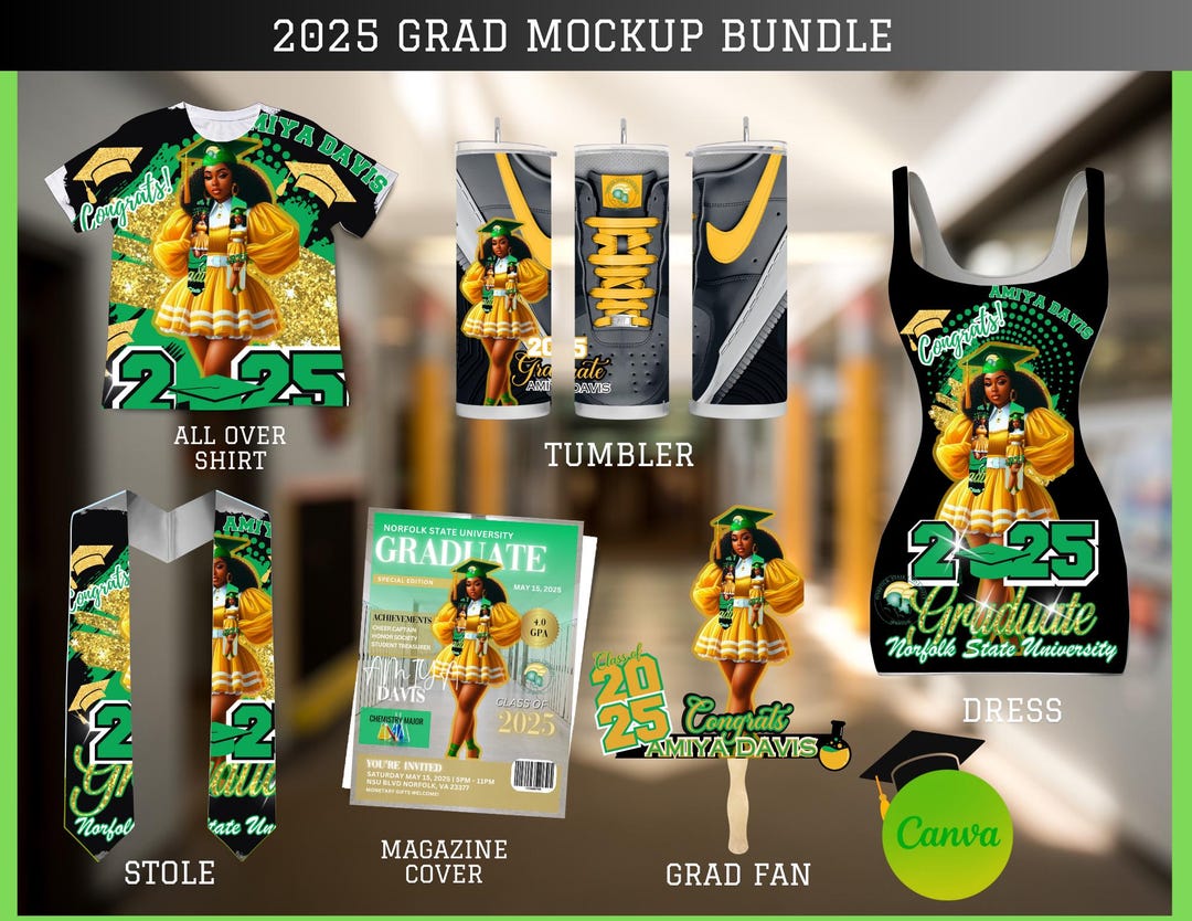 Graduation Mockup Bundle: Canva Template (digital Download) - Etsy