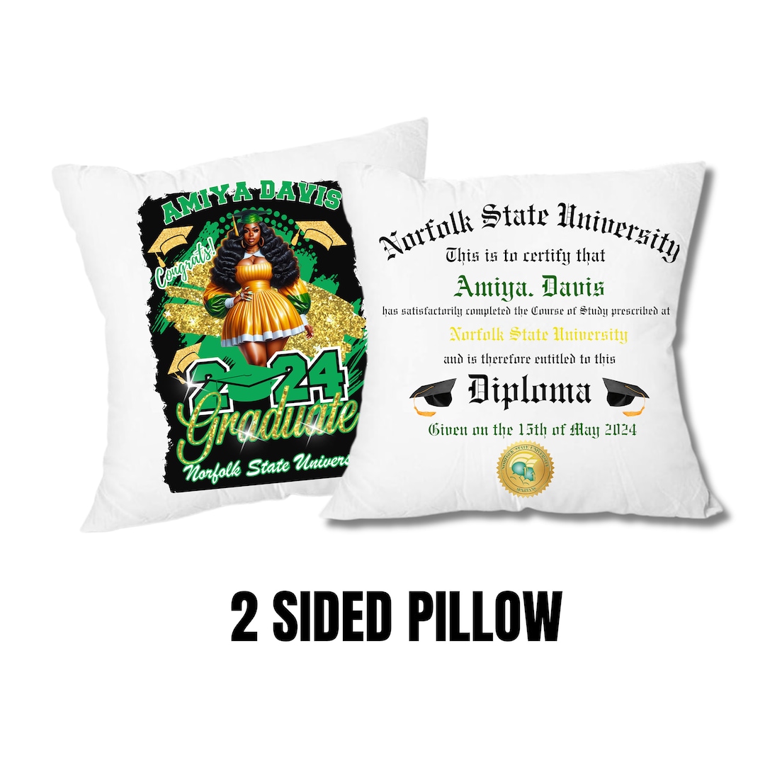 Graduation Diploma Pillow Template, Graduation 2024, Editable Canva ...