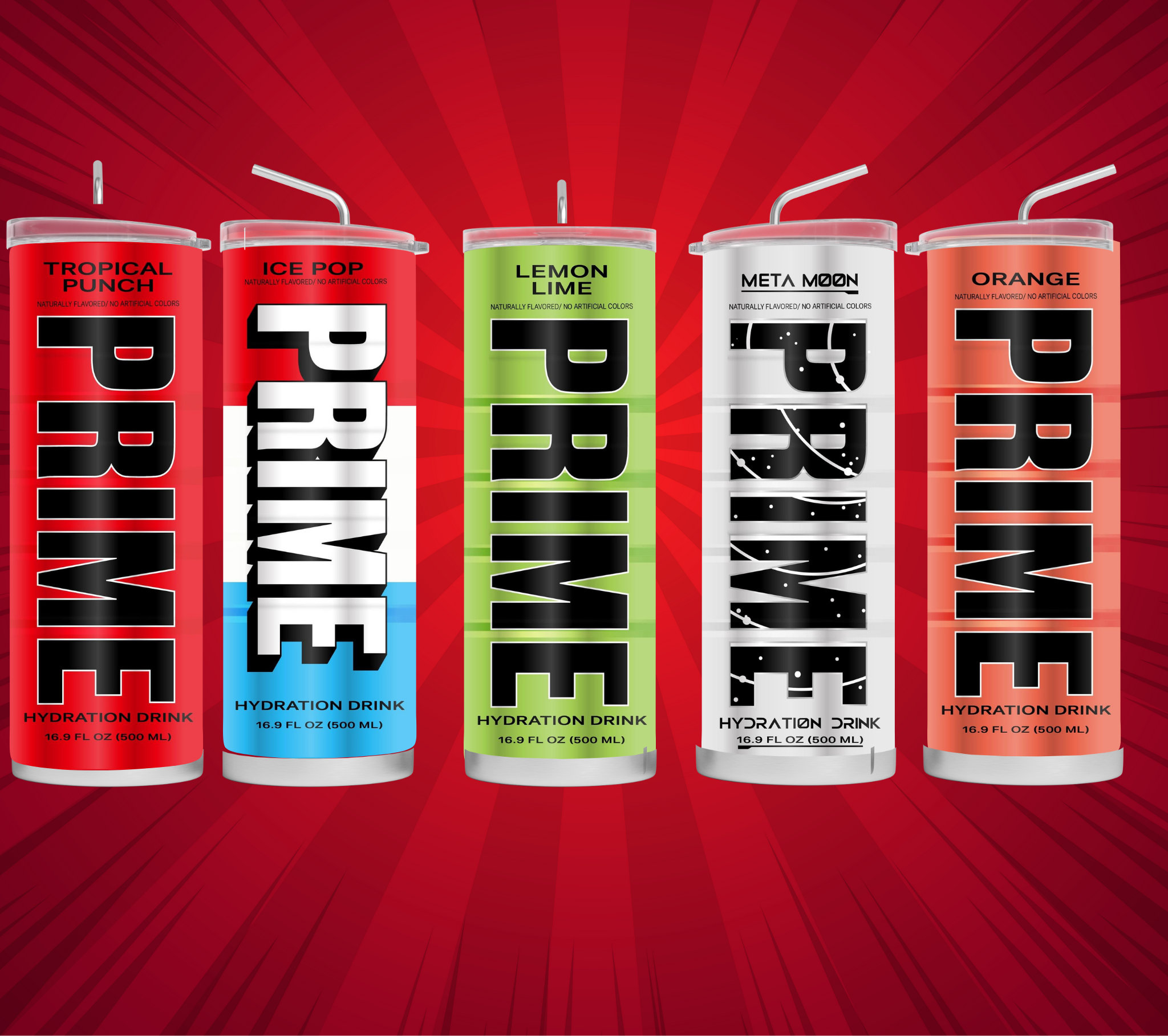 Prime Energy Tumbler Wrap Bundle: 20oz Skinny Design (PNG Digital ...