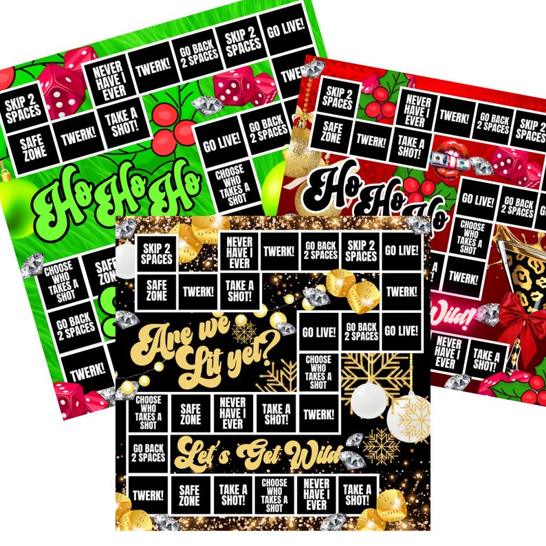 Editable Game Board Templates Bundle: DIY Party Games (canva Pro ...